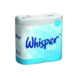 Whisper Soft 2ply Toilet Roll - 200 Sheets (10 packs of 4)