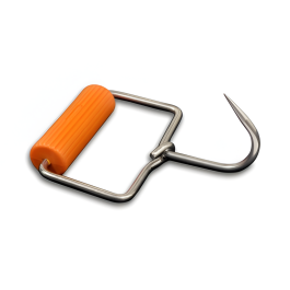 Barr Brothers Boning Hook - 4.5" Open Grip Ribbed Handle (1/4" Diameter)